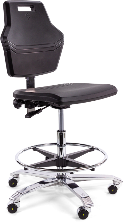 Standard ESD Chair 4401 PU Pro ESD Adjustable Seat Angle Standard ESD Chair 4401 PU Pro ESD Adjustable Seat Angle